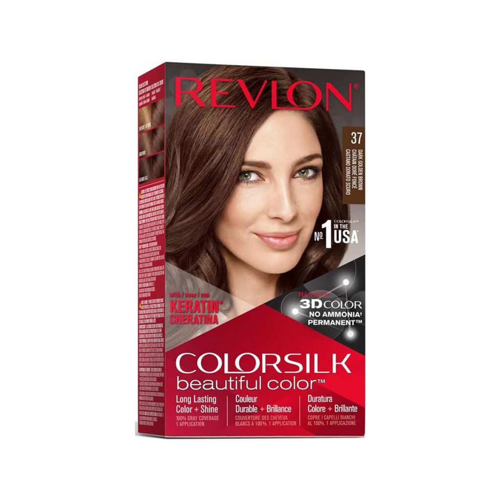 Revlon ColorSilk Beautiful Hair Color (37 Dark Golden Brown) – Beauty ...