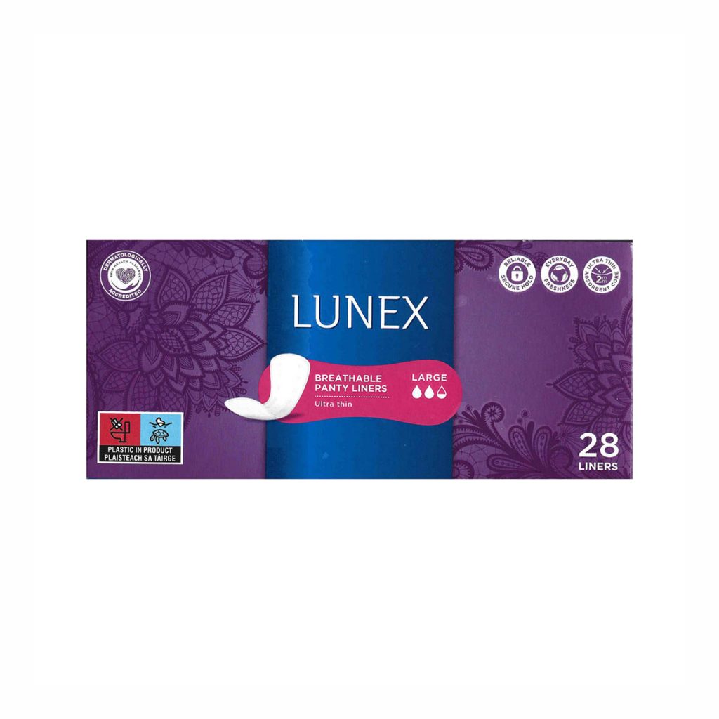 Lunex Large Pantyliners (28 Liners) – Beauty Mind ll Beauty & Cosmetics ...