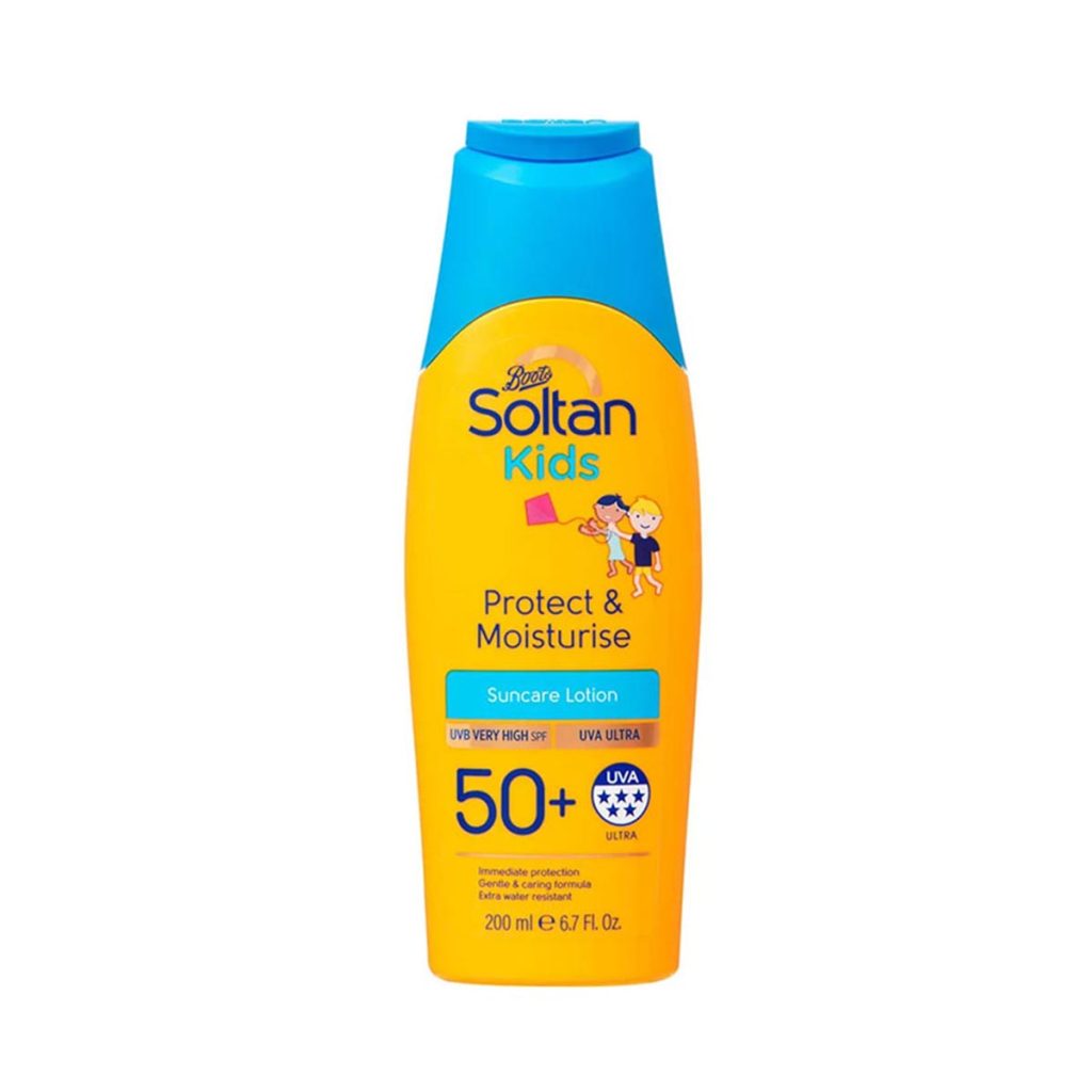 Boots Soltan Kids Protect & Moisturise Suncare Lotion (SPF 50+) 200ml ...