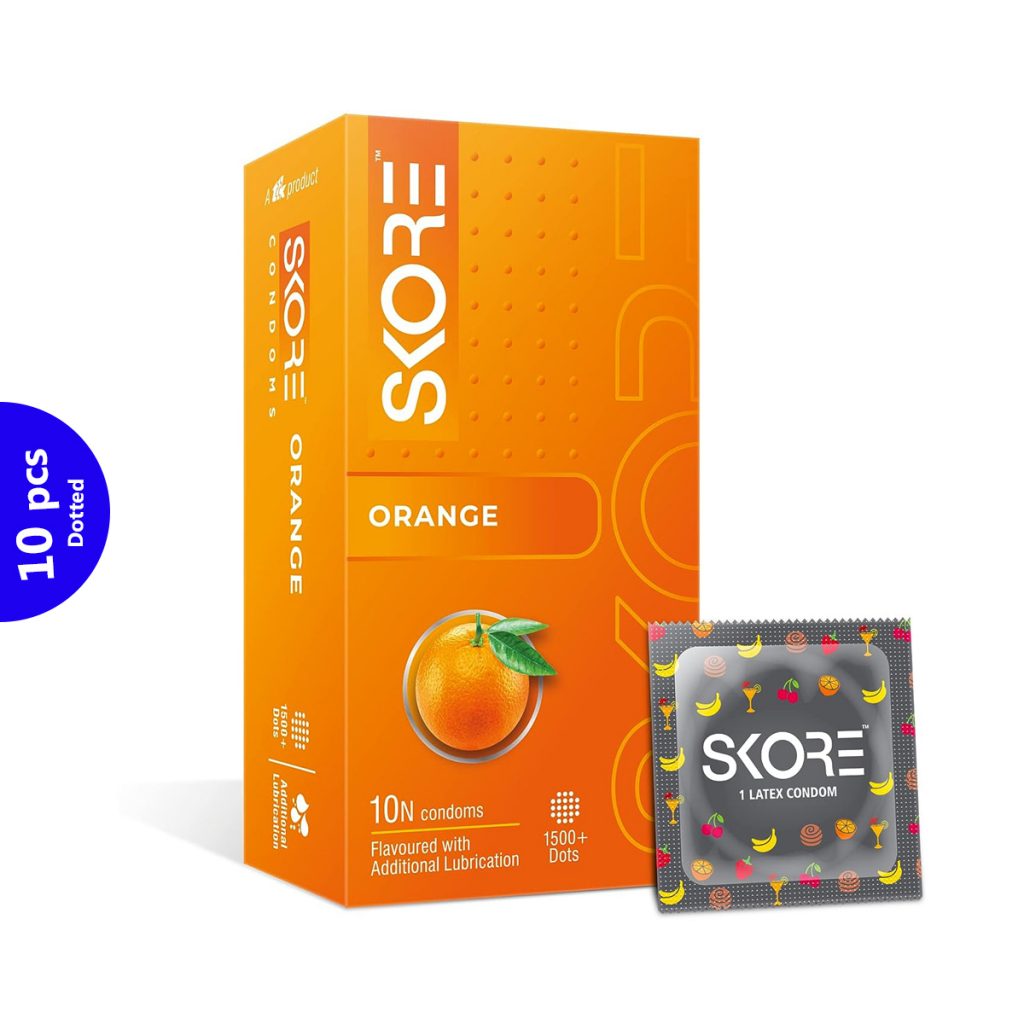 Skore Chocolate Flavoured Heavy Dotted Condoms-10pcs – Beauty Mind ll ...