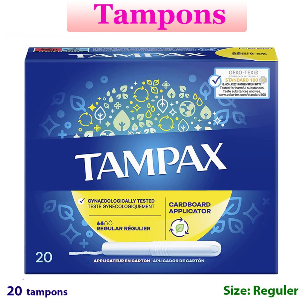 Tampax Cardboard Applicator Regular Flow Tampons 20pcs – Beauty Mind ll ...