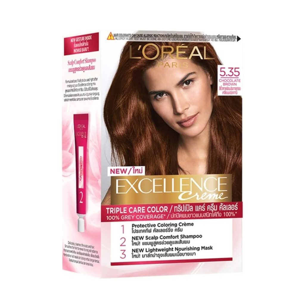 Loreal Paris Excellence Hair Creme Colour 5.35 Chocolate Brown – Beauty ...