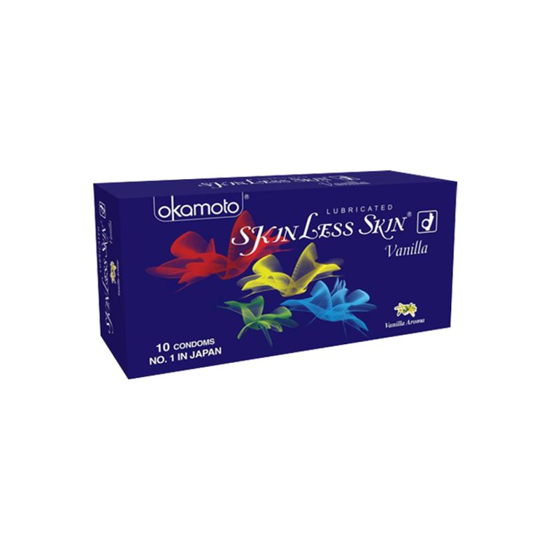 Okamoto Skinless Skin – Vanilla Flavour Dotted Condom – 10Pcs – Beauty ...