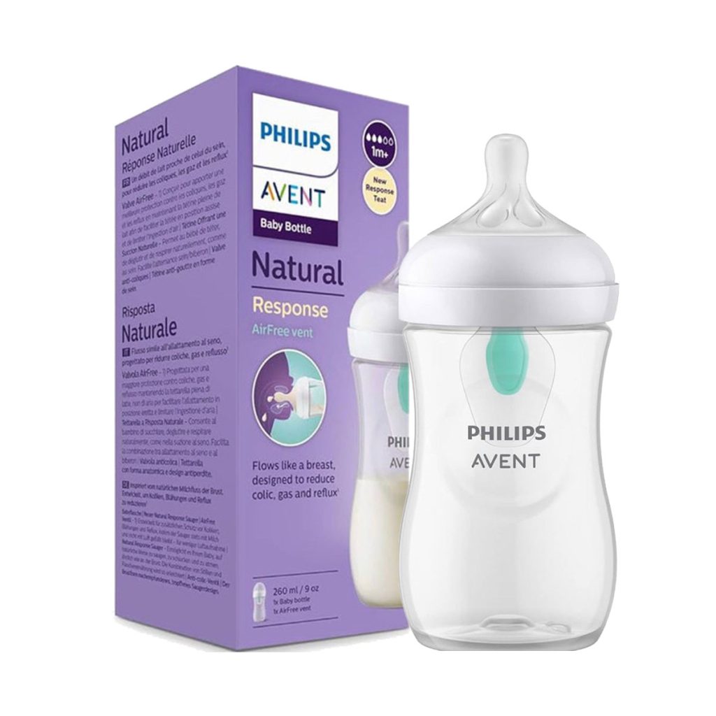Philips Avent Air Free Vent White Baby Feeding Bottle (1m+) 260ml ...