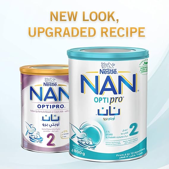 Nestle NAN 2 Optipro Follow Up Formula Baby Milk (6-12m) – 800g ...